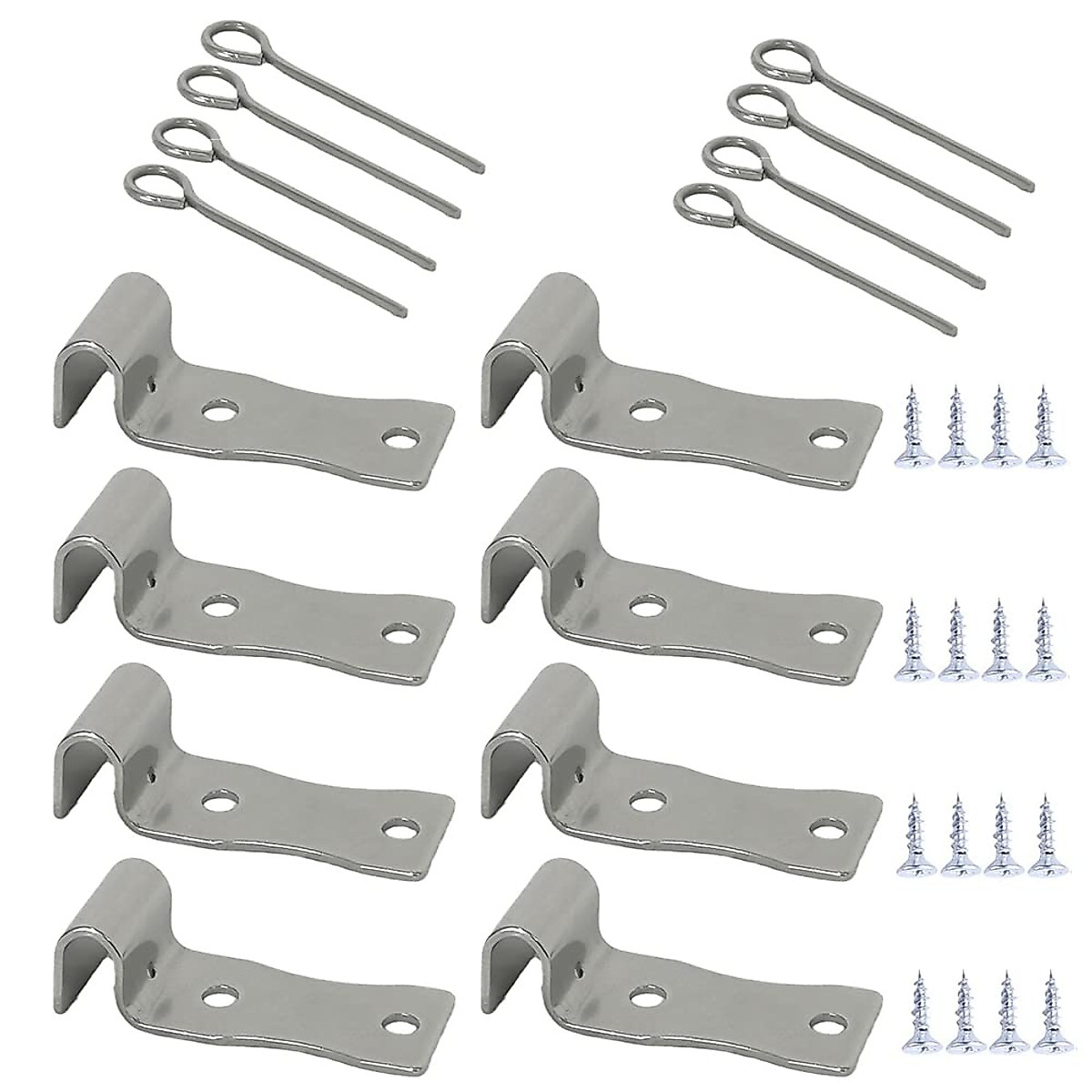 BOLWHAO 8 PCS Sofa Zig Zag Spring Repair Brackets Kit, Sofa Savers Sofa Zig Zag Spring Repair Brackets for Furniture Chair Couch Sofa Upholstery Spring Replacement Repair