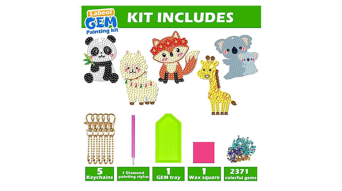 Create Fun GEM Keychains - Labeol Arts & Crafts for Kids