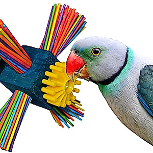 Super Bird Creations SB963 Twirl N' Whirl Bird Toy, Medium Bird Size, 6.5" x 4"
