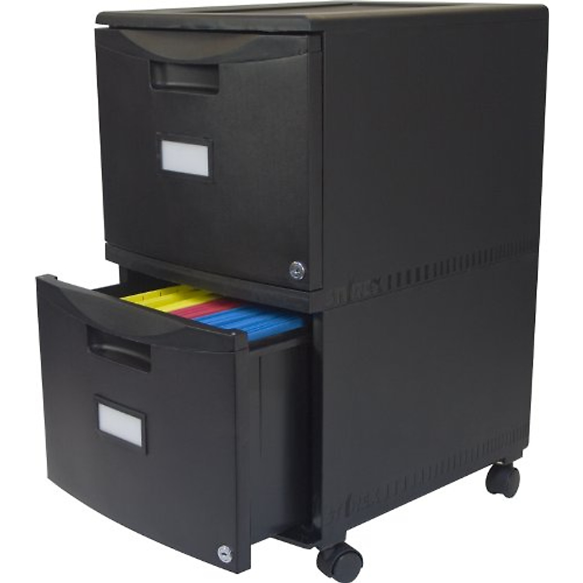 Storex 61312A01C File Cabinet, 1-Pack, Black
