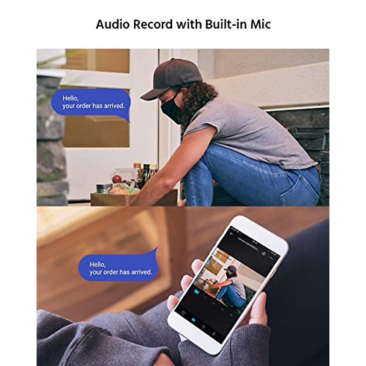 ANNKE 8CH 2K+ Super HD Audio Security Camera System Outdoor with Smart Motion Detection, H.265+ Surveillance DVR with 8 x IP67 CCTV Camera 100ft Smart IR Night Vision,Remote Access, 2TB Hard Drive