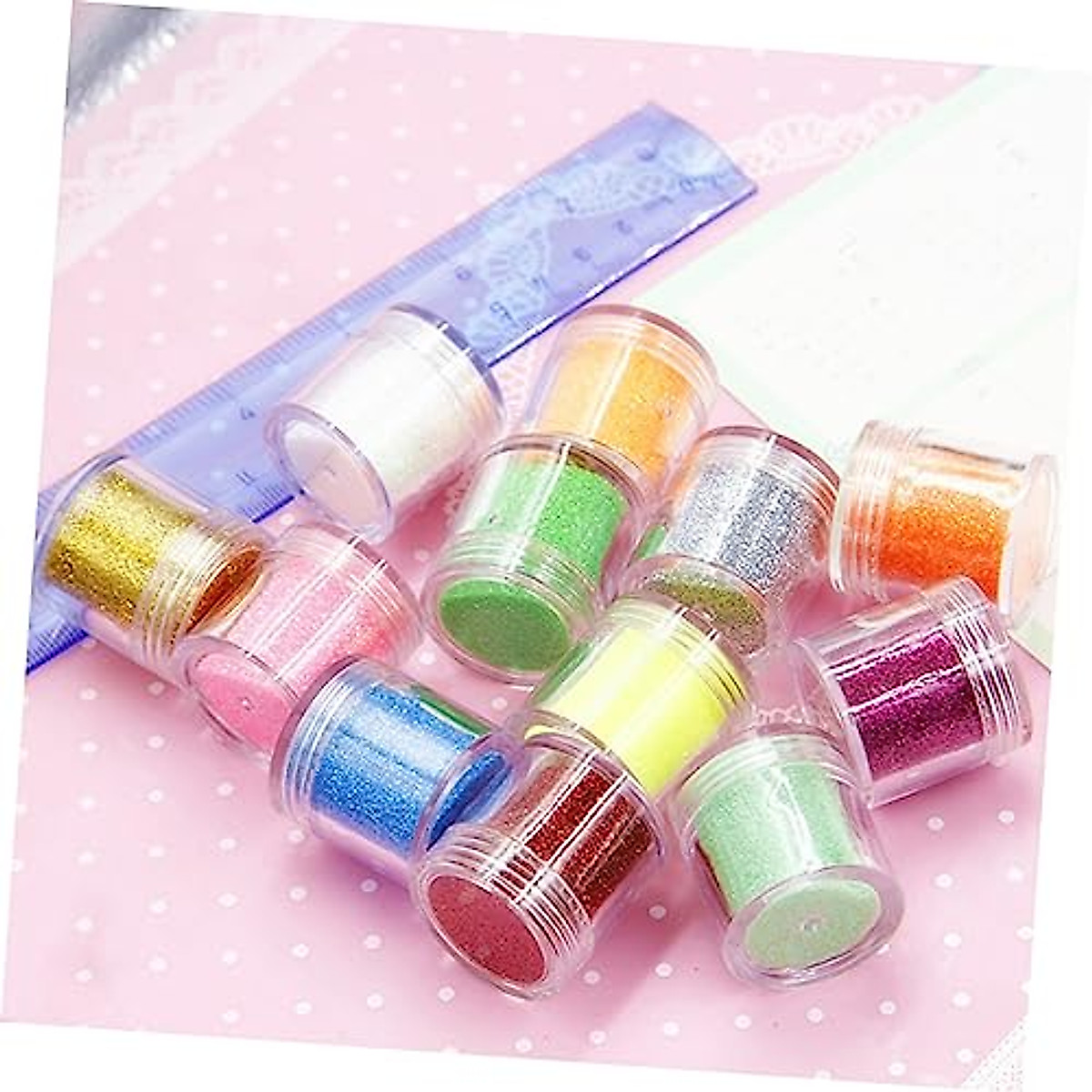 Mica Pigment 36 Pcs/Set Mica Pigment Glitter Powder Mica Powder Craft Supplies Material Glitter Sequins Craft Supplies Glitter Sequins
