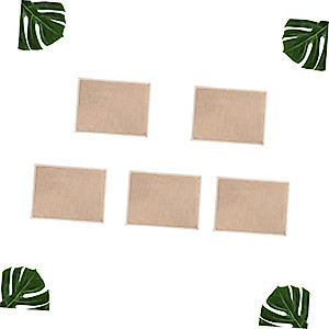 BESPORTBLE 5pcs Dining Room Table Decor Wedding Decoration Table Placemats Coffee Cup Mat Macrame Decor Cup Coasters for Table Burlap Placemat Coaster Pad Lace Tableware Decorate Jute Coffee