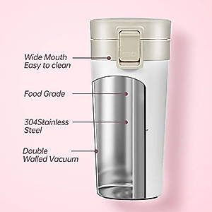 IDOKER Gift for Mom and Women, Mama mug Bear, Double Walled Vacuum Travel Coffee Mug with Lid, Leakproof Mom Mug for Birthday Christmas Mothers Gifts Day from Daughter/ Son.