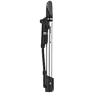 Topeak Road Morph G Bike Pump with Gauge, Black, Silver, Large x w x h ﻿35 x 5.7 x 2.8 cm/ 13.8” x 2.2” x 1.1”, TRP-3G