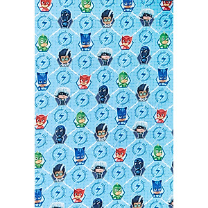 PJ Masks Time to Save The Day 4 Piece Toddler Bedding Set – Includes Comforter, Sheet Set – Fitted and Top + Reversible Pillow for Boys Bed, Blue