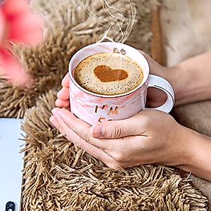 I'm 50 - Funny 50th Birthday Gifts for Women - Best Turning Fifty Year Old Birthday Gifts Ideas for Women, Wife, Mom, Daughter, Sister, Aunt, Best Friends, BFF, Coworkers, Her - Ceramic Coffee Cup