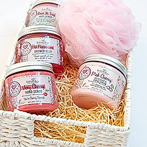 Bella & Bear Very Cherry Hand Cream for Dry Hands – 6.7oz Vegan Friendly Hand Moisturizer – Non Greasy and Fast Absorbing Formula