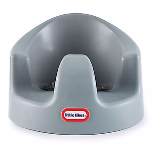 Little Tikes My First Seat Infant Toddler Foam Cushion Floor Support Seat Baby Chair, Grey