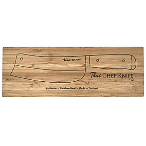 Verve Culture Artisan Stainless Steel Thai Chef's Knife #2 - Authentic Hand Crafted in Thailand