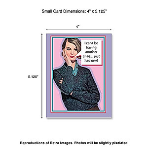 The Best Card Company - 20 Note Cards Blank Assortment (4 x 5.12 Inch) (10 Designs, 2 Each) - Hot Mess AM6622OCB-B2x10