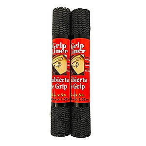 Foam Mesh Grip Shelf/Drawer Liner Mat Glass Mat or Rug Pad Liner Cut to Size 2-Pack, Choose Your Color (White)