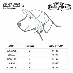 Snoop Doggie Doggs Deluxe Pet Baseball Hat, Halftime, X-Small