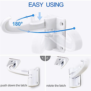 WeTest Invisible Design 10 Pack Kitchen Cabinet Locks - Child Safety Baby Cabinet Locks - No Drilling Screws for Latches and Drawers, 3M Adhesives