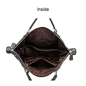 Women's Top-Zip Satchel Leather Handbag Lady Cross body Bag Female Cowhide Tote Bag