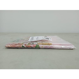 QUERICKY 4 Pack Floral Tablecloths for Birthday, Plastic Rectangle Pink Flower Tablecovers for Tea Party Supplies, Baby Showers, Wedding, Bridal Shower, Birthday, 51x87''