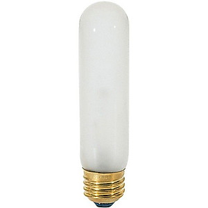25T10/120V -Tubular - 120V - Medium (E26) Base - Incandescent Light Bulb (Frosted, 25 WATT-4 Pack)