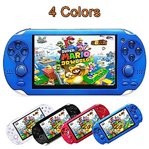 songlan-'A3' Classic 4.3" Portable Dual Joystick Handheld Game Console 10500+ Free Games 8GB Multifunctional Rechargeable Video Game Console Video Audio/Video/Music/E-Book/Picture/Recording