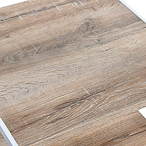 Household Essentials Coastal Oak Square Side Table End