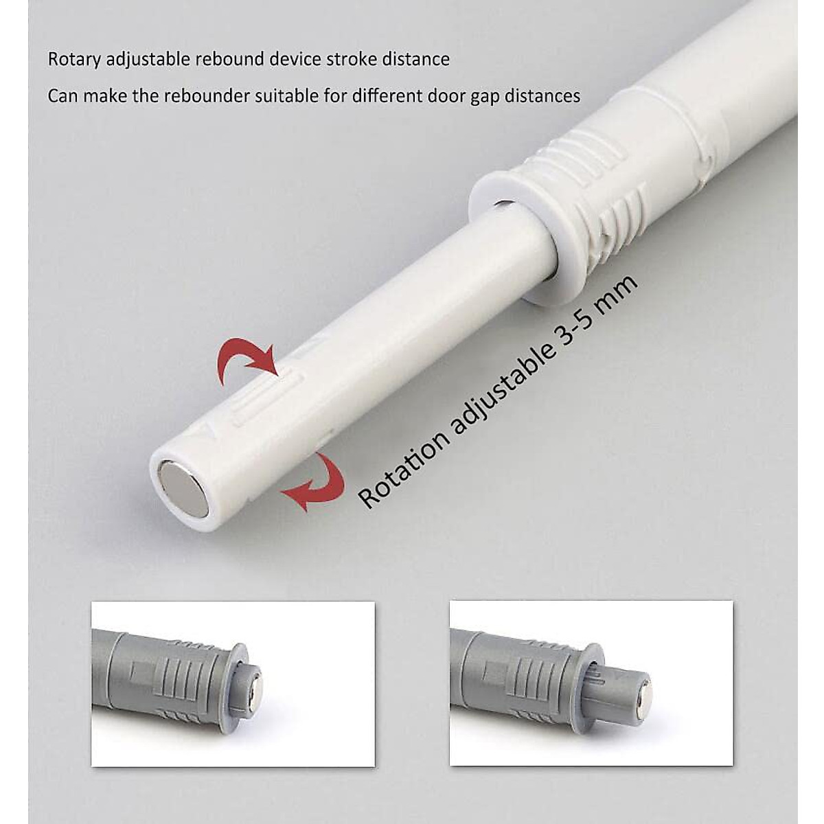 bjsdkff 10 Pack Magnetic Push Latches for Cabinet Door,Push Latches for Cabinets,Cabinet Magnet Latch,for Closet Cupboard Wine Cabinet Drawer Sliding Door Lock Pop-up Door Lock