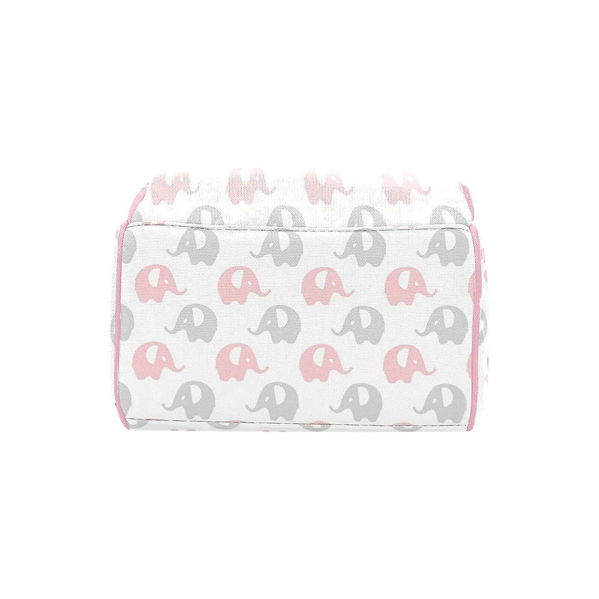 Pink Gray White Elephants Diaper Bags Backpack Personalized Baby Bag Nursing Nappy Bag Travel Tote Bag Gifts
