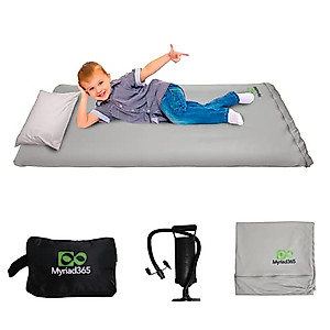 Ultimate Toddler Travel Bed - with Pump Included, Portable Toddler Mattress, Fits Easily Into Any Suitcase or Trunk, Toddler Floor Bed, Inflatable Toddler Bed with Mattress Included for Ages 2+