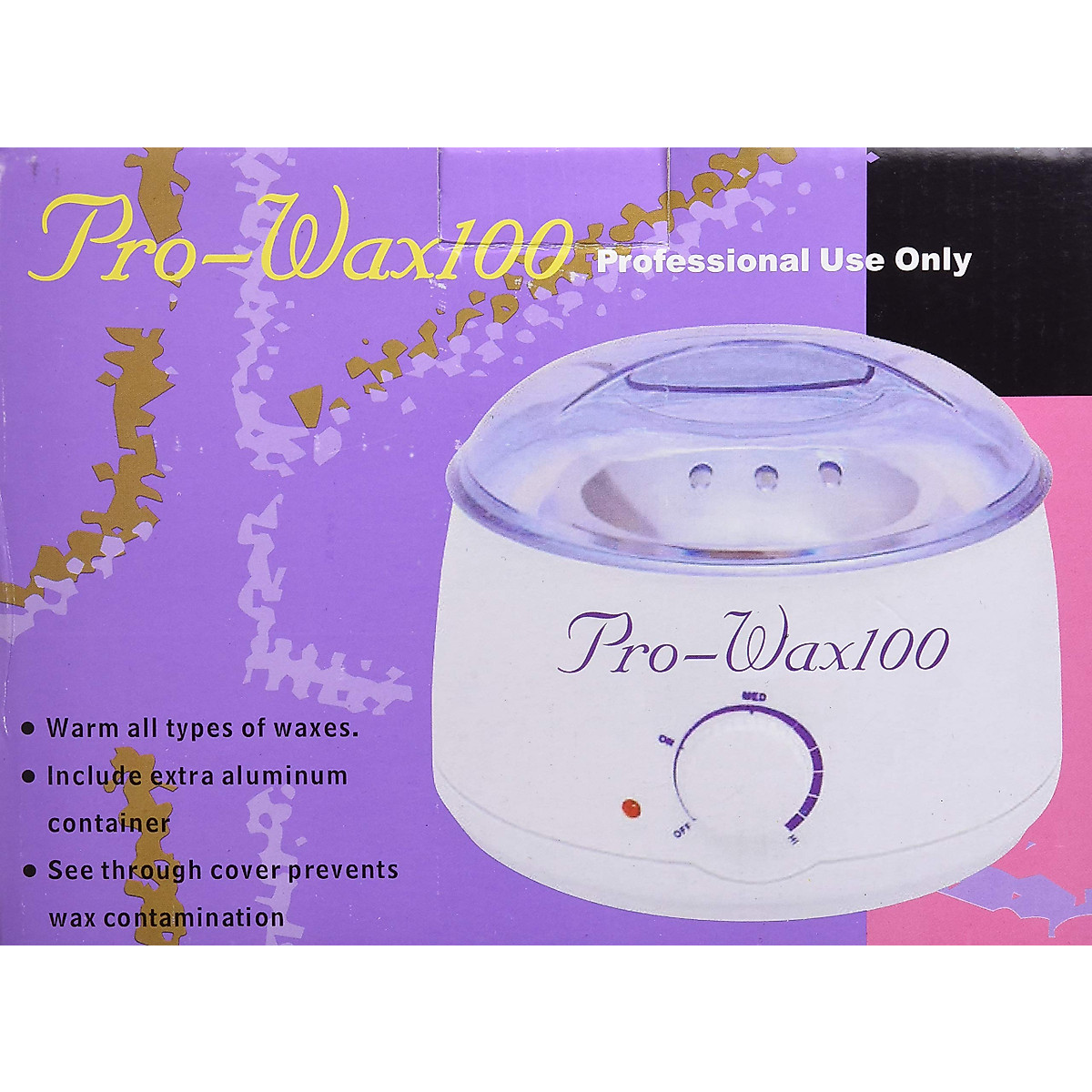 PRO-WAX 100 Hot Wax Heater/Warmer Salon Spa Beauty Equipment for Hard Strip Waxing 400ML, White