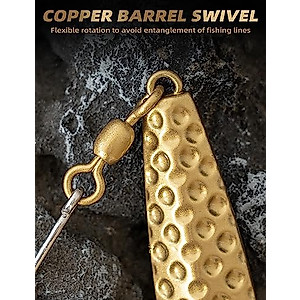 BLUEWING Hammered Diamond Jig 1pc Fishing Jig Saltwater Fishing Lures Deep Sea Sinking Fishing Baits with Stainless Steel Hook, Gold 3oz