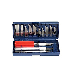 SE 16-Piece Hobby Knife Set with Aluminum Collet Chucks - 813PK