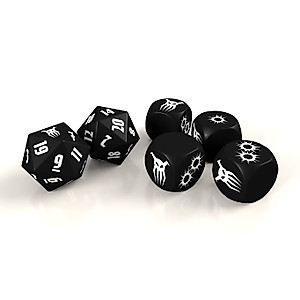 Modiphius Achtung! Cthulhu 2d20: Sun Dice Set, Multicolour