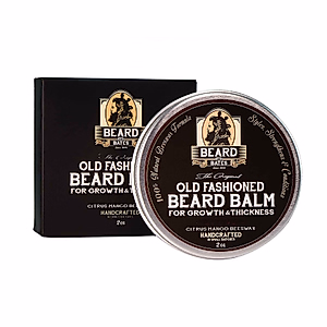 Beard and Bates | The Original Old Fashioned Beard Balm for Growth & Thickness | 19th Century Beeswax Formula, Premium Oils, Boutique, Natural Grooming Conditioner