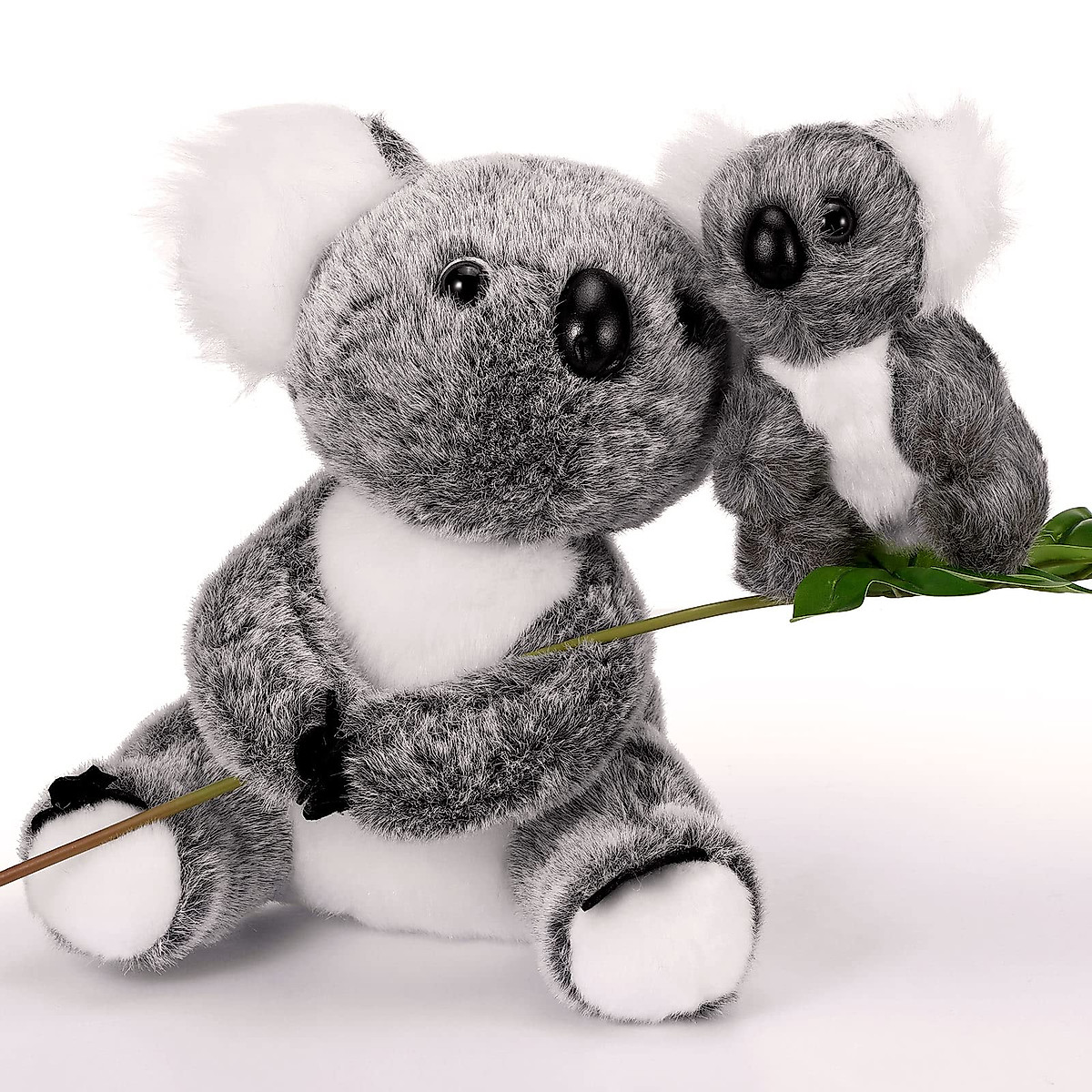 Skylety Stuffed Animal Koala Bear 2 Pieces Mum Koala Hold Little Koala Plush Toy Soft Koala Stuffed Animal Doll, 10.63 Inches and 5.12 inches