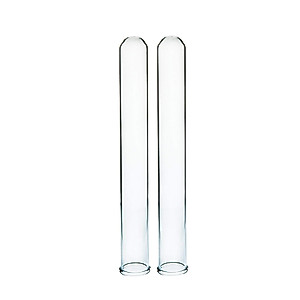 Eisco Labs 25ml Borosilicate Test Tubes with Inverse Scale and Graduations