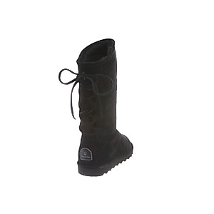 BEARPAW Women's Phylly Black Size 10 | Women's Boot Classic Suede | Women's Slip On Boot | Comfortable Winter Boot