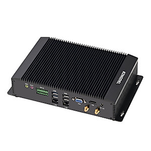 KINGDEL i5 8th Gen. CPU Desktop Computer, Office Computer with 8GB RAM, 128GB SSD, 6xCOM, 4xUSB 3.0, 4xUSB 2.0, 2xLAN, GPIO, HD Port, VGA, Fanless