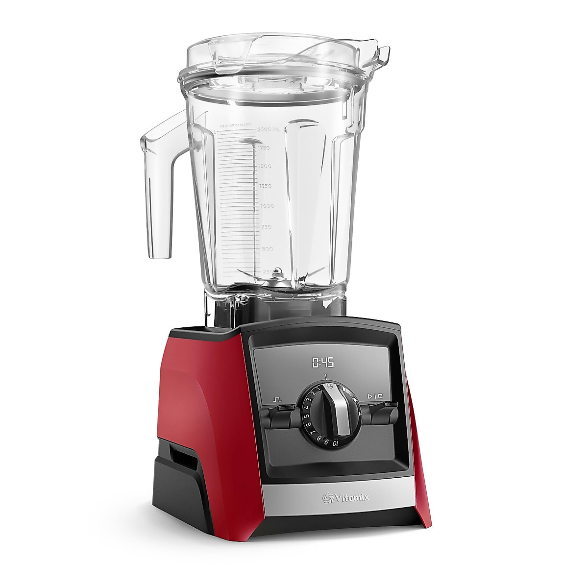 Vitamix A2500 Ascent Series Smart Blender, Professional-Grade, 64 oz. Low-Profile Container, Red