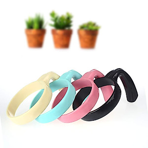 ALIENSX Tumbler Handle for YETI 20oz Rambler Cup, Anti Slip Travel Mug Grip Cup Holder for Stainless Steel Tumblers, Yeti, Ozark Trail, Rtic, Sic and More Tumbler Mugs (Black)