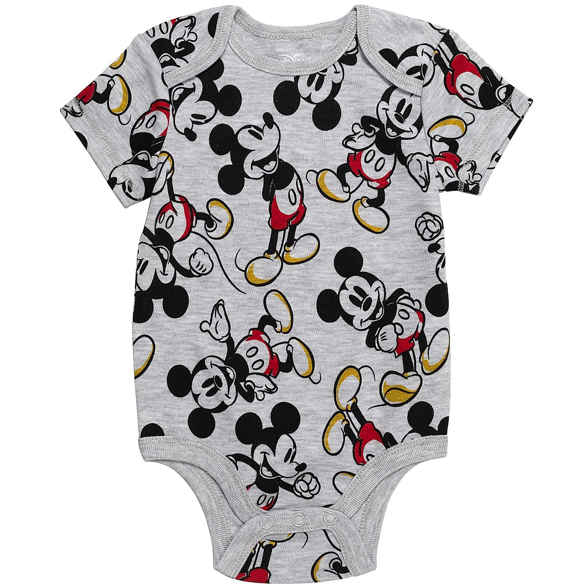 Disney Mickey Mouse Newborn Baby Boys 5 Pack Bodysuits 6-9 Months