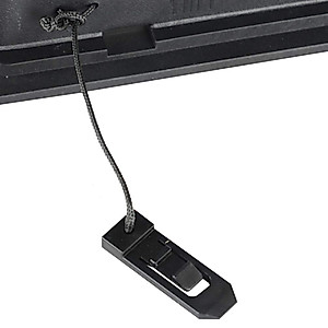 ULTECHNOVO 4pcs Surfboard Fin Clips Surfboard Fin Parts Surfing Rudder Clip Base for Longboard Surfboard Tail Rudder Paddle Accessories (Black 4.3 * 1.3 * 1cm)