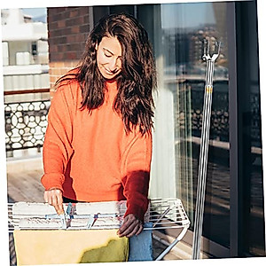 Alipis 2pcs Clothes Rail Drying Rack Clothes telescoping Pole Clothes Reaching Clothing Retractable Clothesline Prop Poles Clothesline Pole rods Retractable Clothesline Poles strut