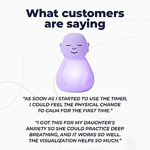 Mindsight 'Breathing Buddha' Guided Visual Meditation Tool for Mindfulness | Slow Your Breathing & Calm Your Mind for Stress & Anxiety Relief | Perfect for Adults & Kids