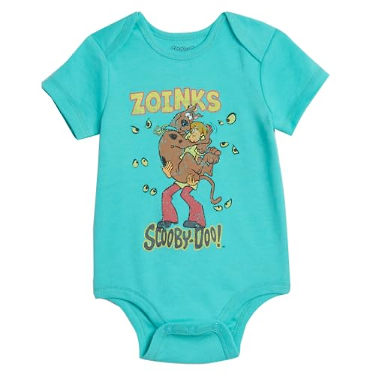Scooby-Doo Baby Boys 3 Pack Short Sleeve Bodysuit Gray/Blue/Brown 6-9 Months