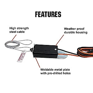 NemaTech RV Trailer Breakaway Tow Switch w/ 4ft Lanyard & Pin