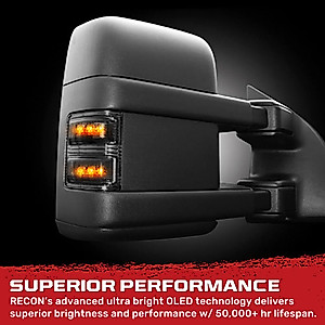 Recon 264140BK LED Mirror Smoked Lens Kit