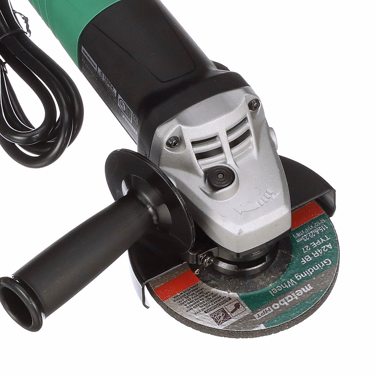 Metabo HPT Angle Grinder 4-1/2-Inch Includes 5 Grinding Wheels & Hard Case 6.2-Amp Motor Compact & Lightweight G12SR4