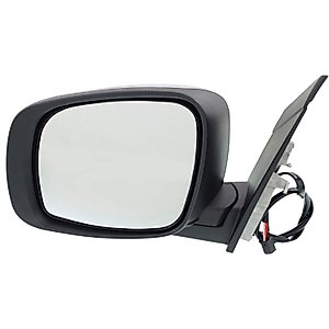Kool Vue Driver Side Power Heated Mirror for Chrysler Town & Country Dodge Grand Caravan 2008-2010 With Signal Light; Without Memory Chrome