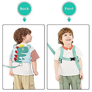 Toddler Leash Dinosaur Baby Harness Child Leash for Toddler Kids, Backpack Baby Kids Leash for Toddlers Age 1 2 3 4 5 Years Old Boys and Girls