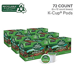 Green Mountain Coffee Roasters Costa Rica Paraiso, Single-Serve Keurig K-Cup Pods, Medium Roast Coffee Pods, 12 Count (Pack of 6)
