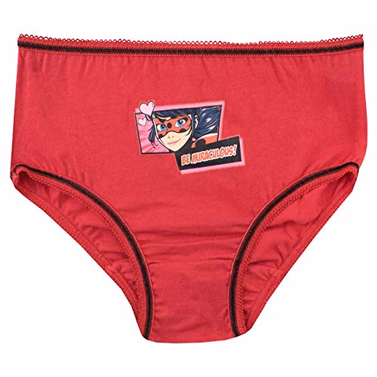 Miraculous Girls' Ladybug Underwear Pack of 5 Size 10 Multicolored