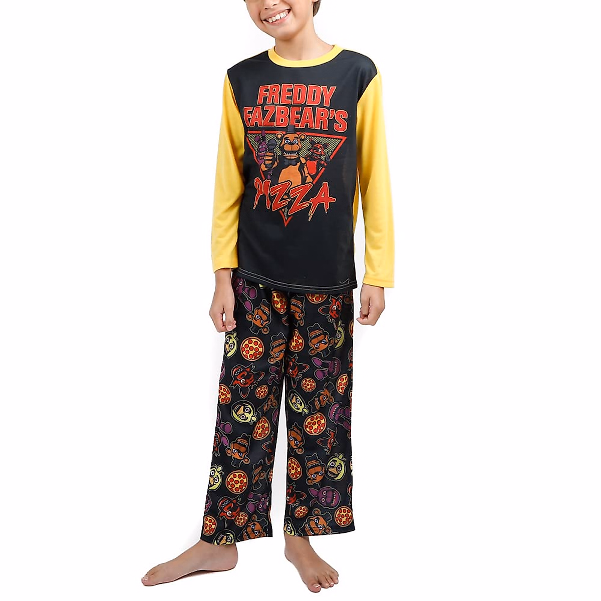 Five Nights at Freddy's Video Game Youth Boys Pajama Sleepwear Set - 6 Multicolored